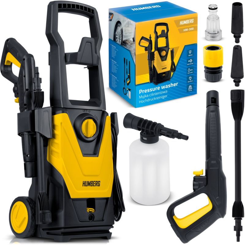 Myjka ciśnieniowa Humberg aluminiowa 1800W 230 bar turbodysza zestaw 1 szt. | Majsterkowanie w ...
