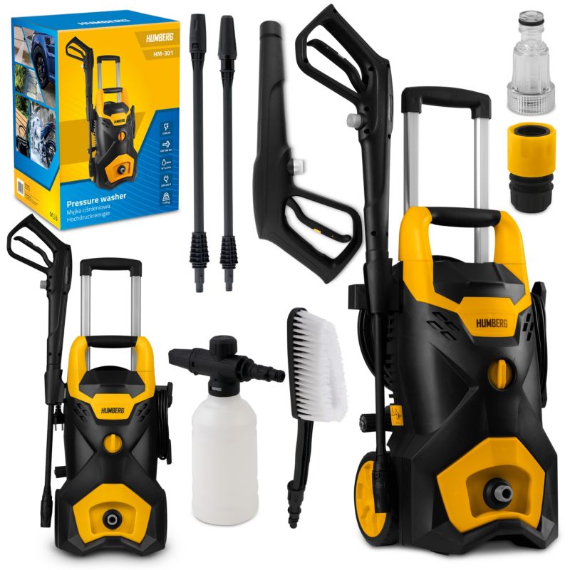 Myjka ciśnieniowa Humberg aluminiowa 2200W 300 bar turbodysza zestaw 1 szt. | Majsterkowanie w ...