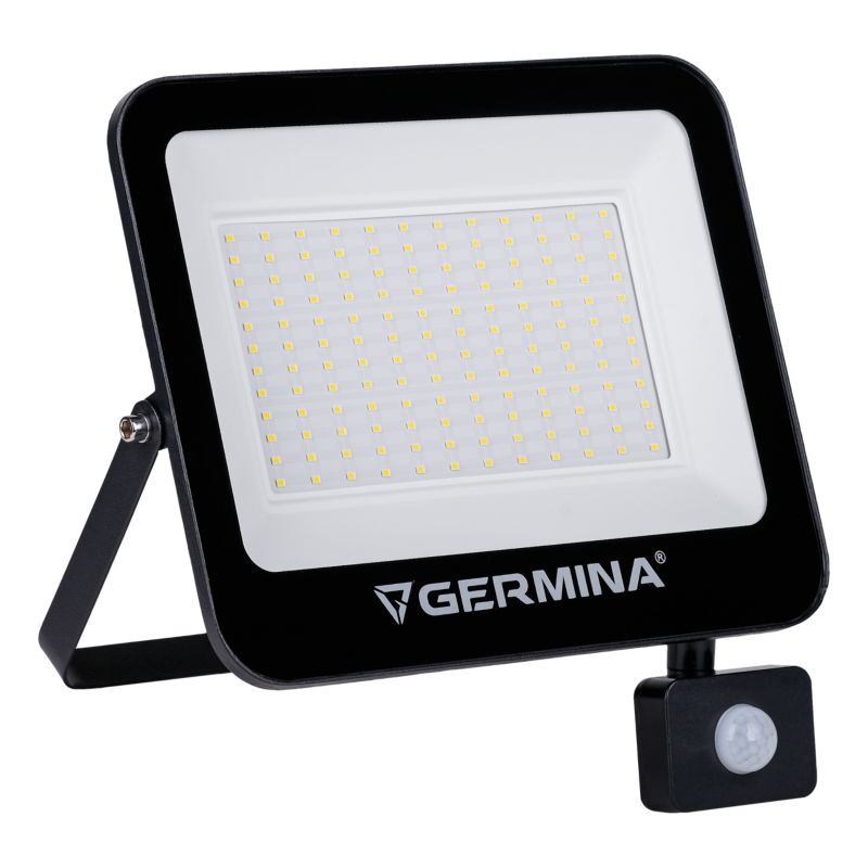 Naświetlacz LED Germina 100W z czujnikiem ruchu IP65 6400k 1szt. | Majsterkowanie w Castoramie