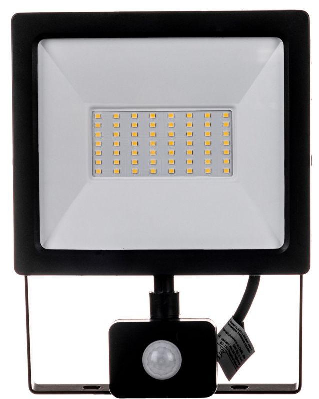 Naświetlacz LED Germina 50W z czujnikiem ruchu lampa zewnętrzna ścienna IP65 1szt ...