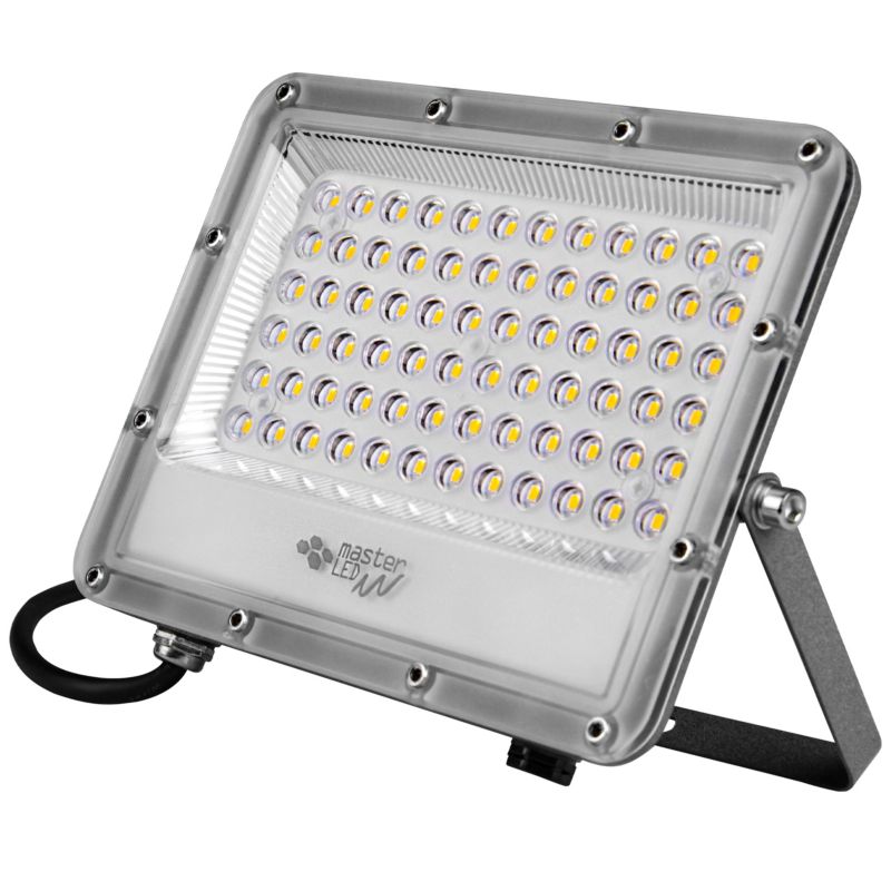 Naświetlacz LED MasterLED Germi 50W IP65 5000K zimna biel szary 1 szt. | Majsterkowanie w Castoramie