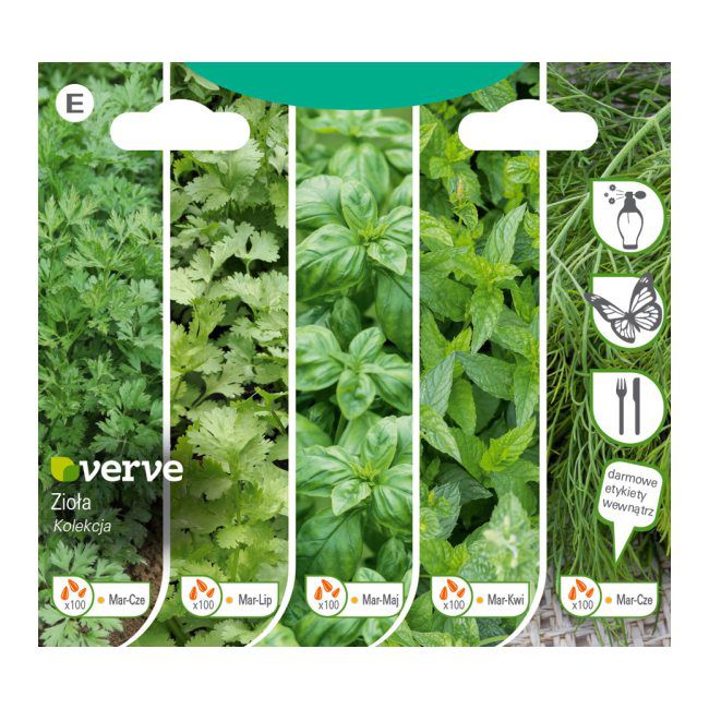Nasiona ziół Verve kolekcja