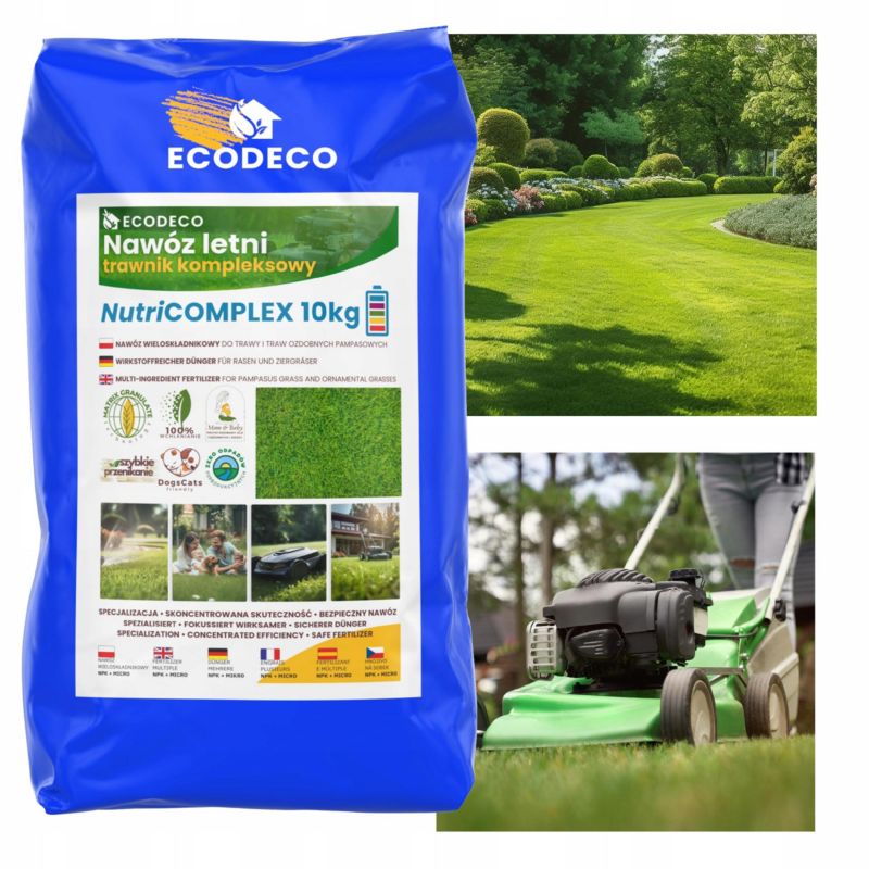 Nawóz do Trawy NPK Eco Deco 10 kg Żelazo mikroelementy 1 szt. | Majsterkowanie w Castoramie