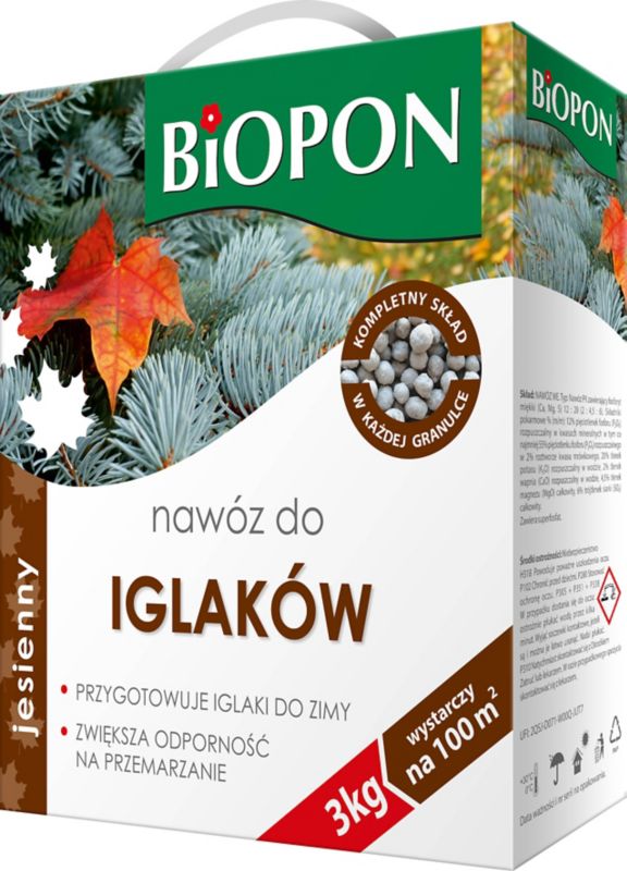 Nawóz jesienny do iglaków Biopon 3 kg | Majsterkowanie w Castoramie