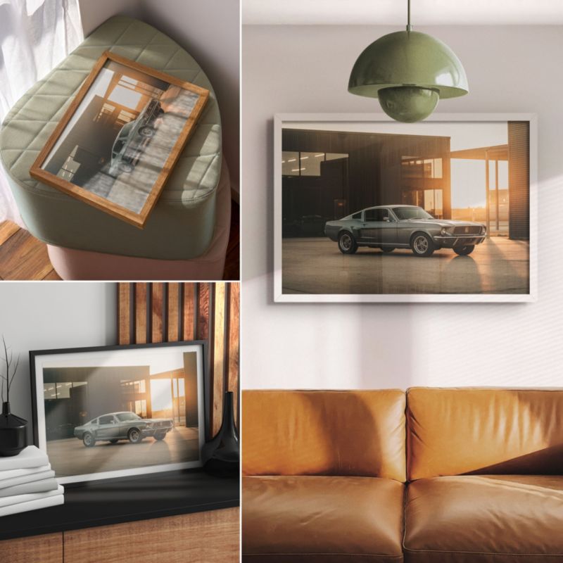 Nowoczesny Plakat na Płótnie Tulup 42x29,7 cm (A3) Retro auto Do salonu ...