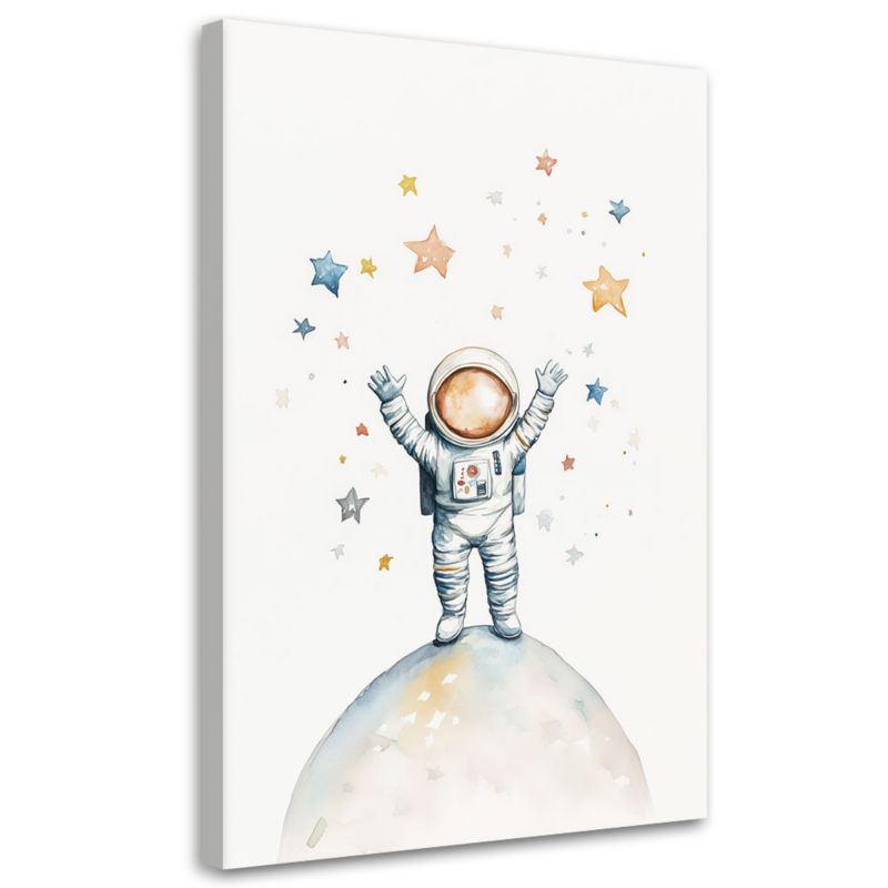 Obraz do pokoju dziecka Feeby Astronauta Gwiazdy Boho 40x60cm 1szt