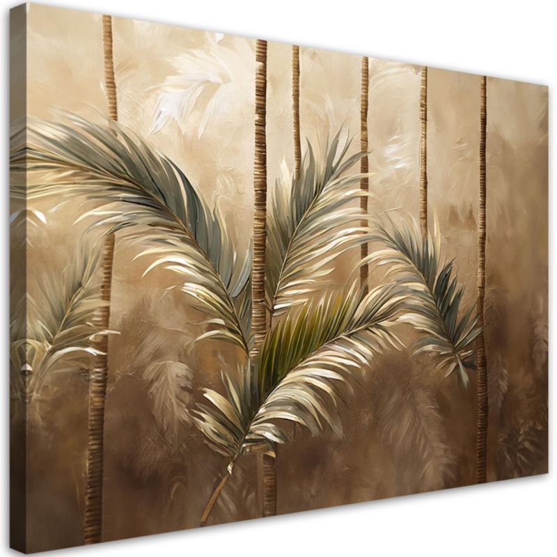 Obraz do salonu Feeby Liście Palmy Boho Natura 120x80 cm 1szt ...
