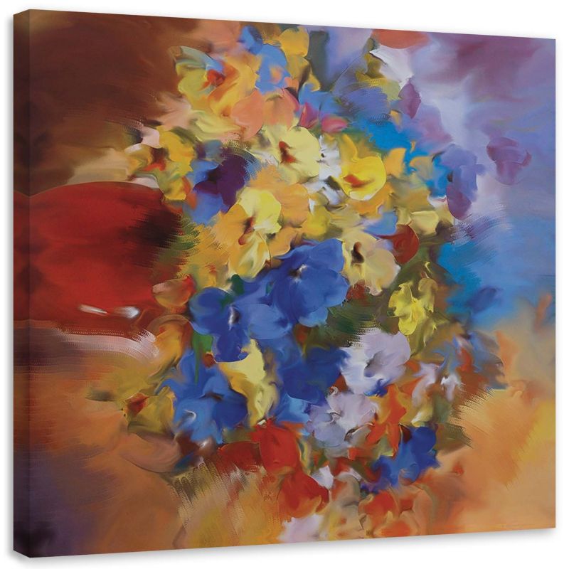 Obraz Feeby Kolorowe kwiaty na łące 60x60cm 1szt
