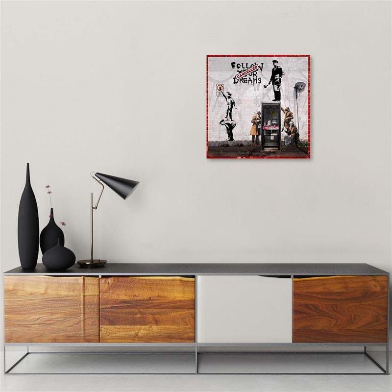 Obraz na płótnie Feeby Mural Banksy - zbiór prac graffiti 30x30cm 1szt