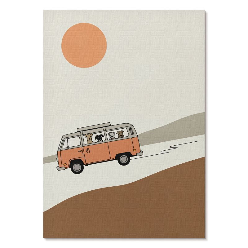 Obraz Plakat Canvas Tulup 29,7x42 cm (A3) Radosna podróż Do salonu ...
