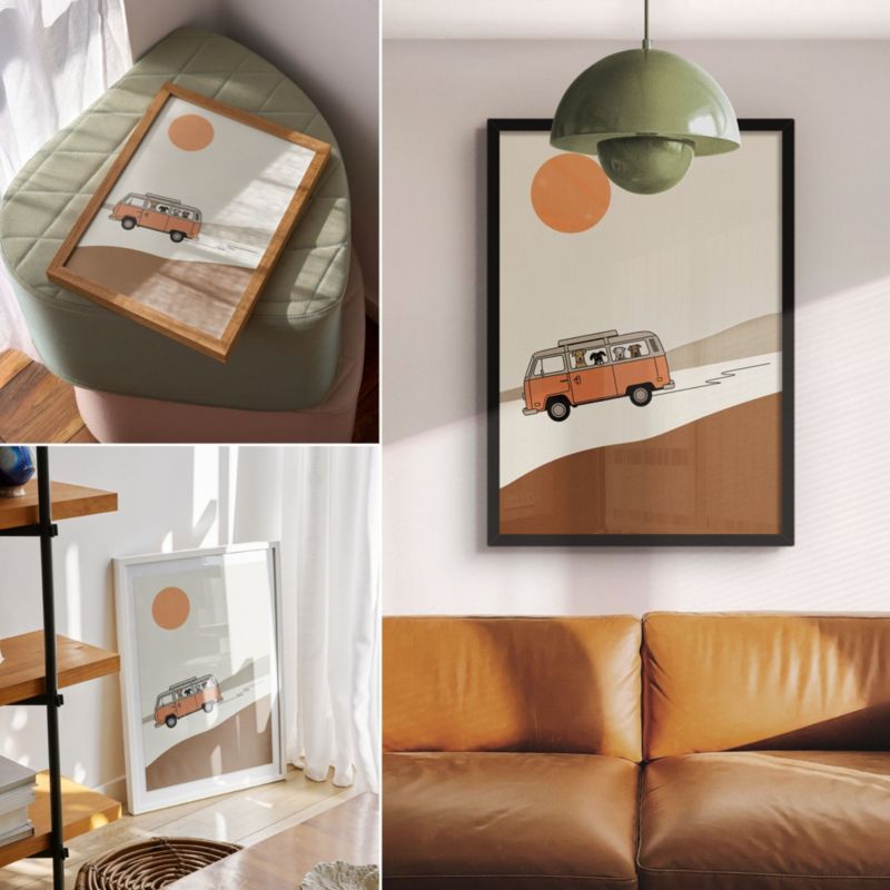 Obraz Plakat Canvas Tulup 29,7x42 cm (A3) Radosna podróż Do salonu ...