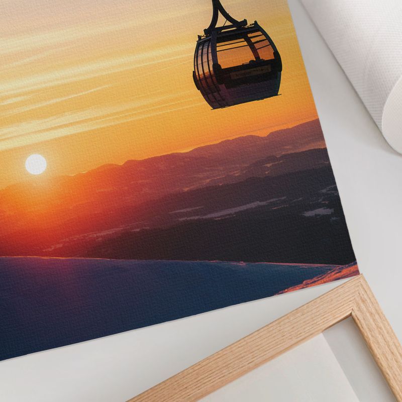 Obraz Plakat Canvas Tulup 29,7x42 cm (A3) Zachód słońca Do salonu ...