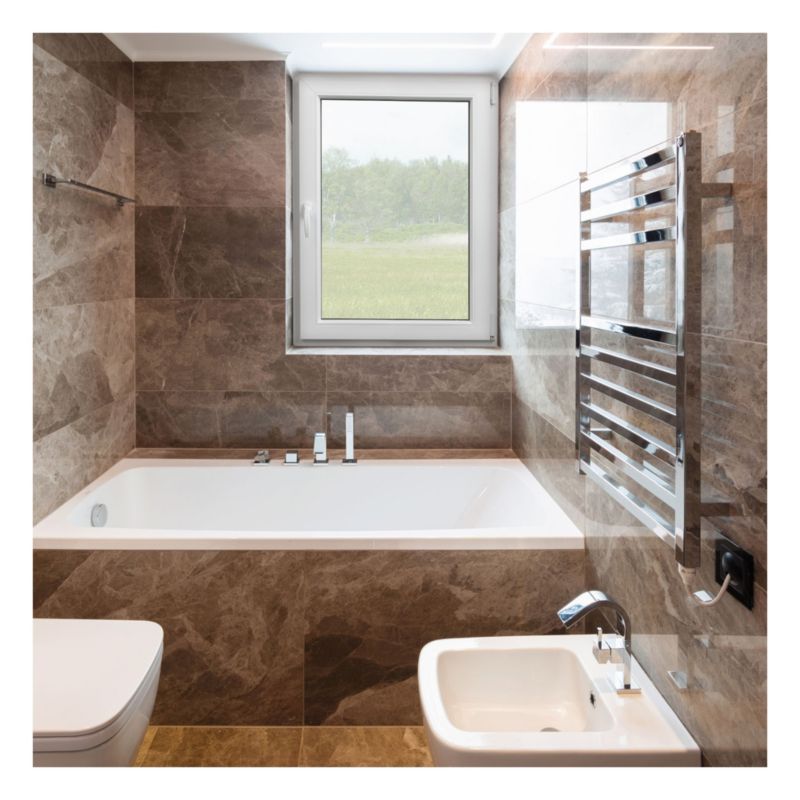 Okno PCV rozwierno-uchylne dwuszybowe 865 x 1135 mm prawe białe