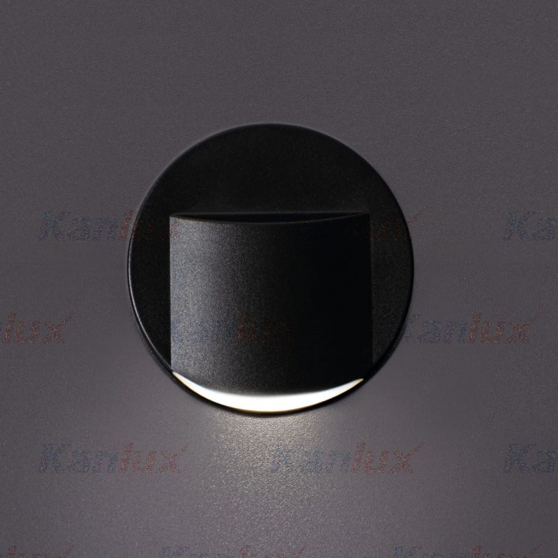 Oprawa oświetleniowa schodowa Kanlux Erinus czarna LED 0.8W 4000K 15lm ...
