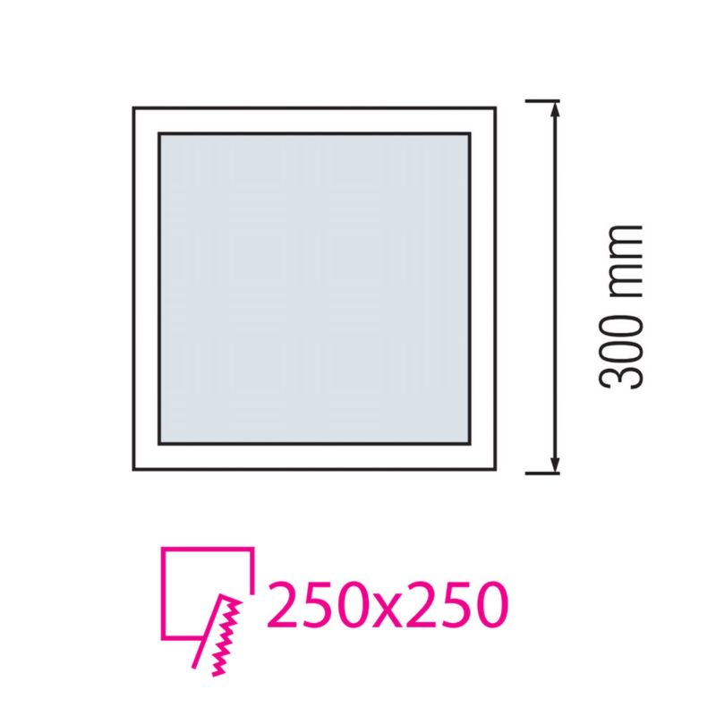 Oprawa podtynkowa HOROZ downlight LED, 30W, 3000lm, IP20, CCT ...