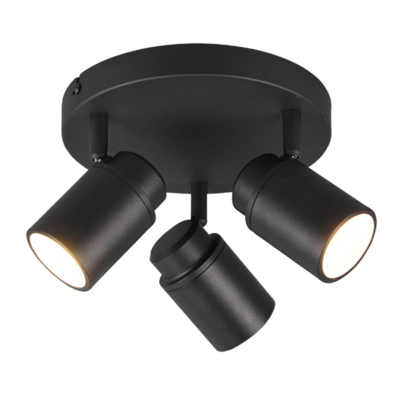 Oprawa sufitowa spot Trio Angelo czarny do łazienki 3 x GU10 x 5W IP44 ...