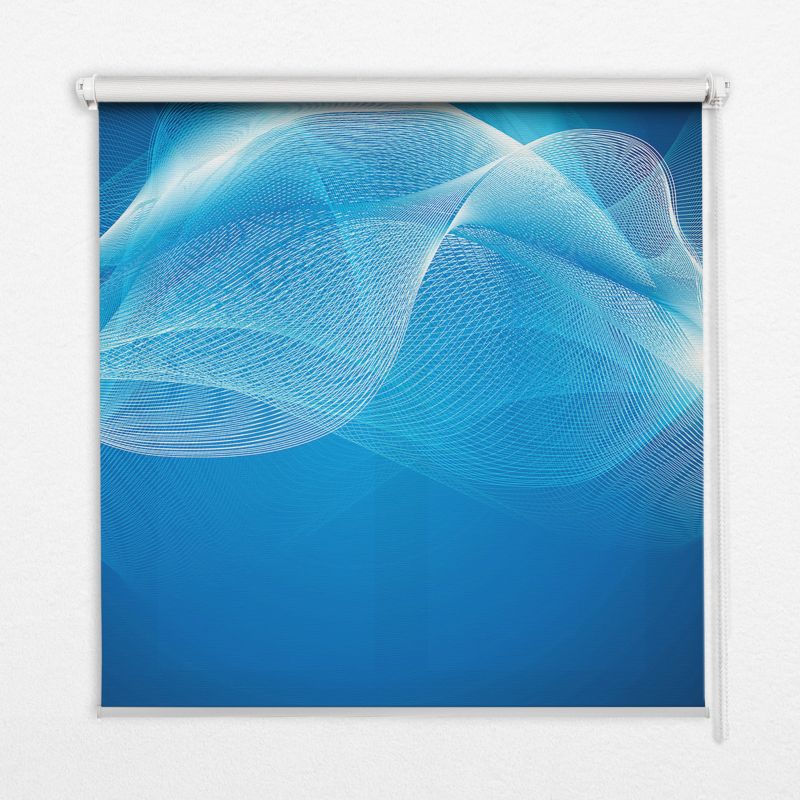 Osłona Okienna Tulup 100x180 cm Niebieska Animacja Montaż do ściany ...