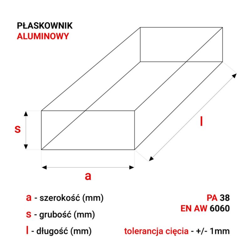 Płaskownik Aluminiowy GAL-INDUSTRIAL 90x3 mm 340 cm Profil Aluminium ...