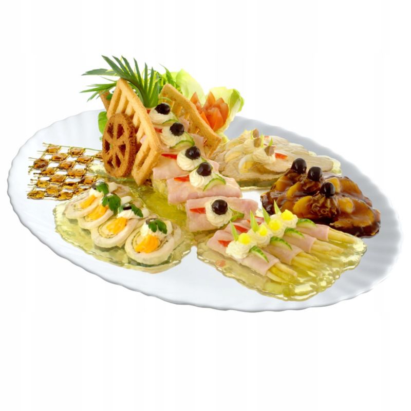 Półmisek KADAX Talerz Do mięs Wędlin szkło Hartowane 1 szt ...