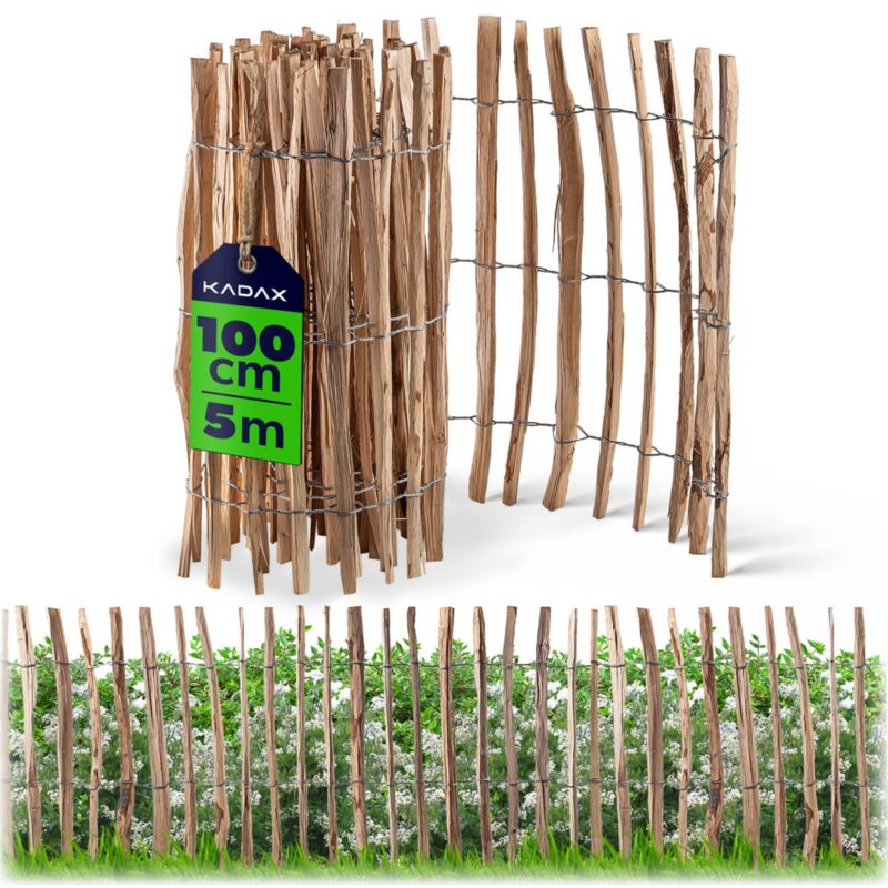 Płot Ogrodowy KADAX Leszczynowy Ogrodzenie 500x100 4-6cm 1szt.