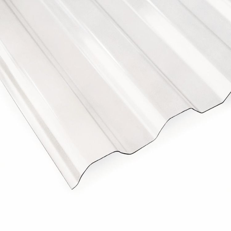 Płyta poliwęglan trapezowa Polyxo przeźroczysta 76/18 900x2500/0,5 mm ...