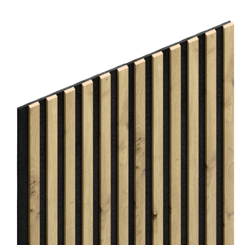 Panel lamelowy ścienny OK WALL MDF 265 x 60 cm dąb
