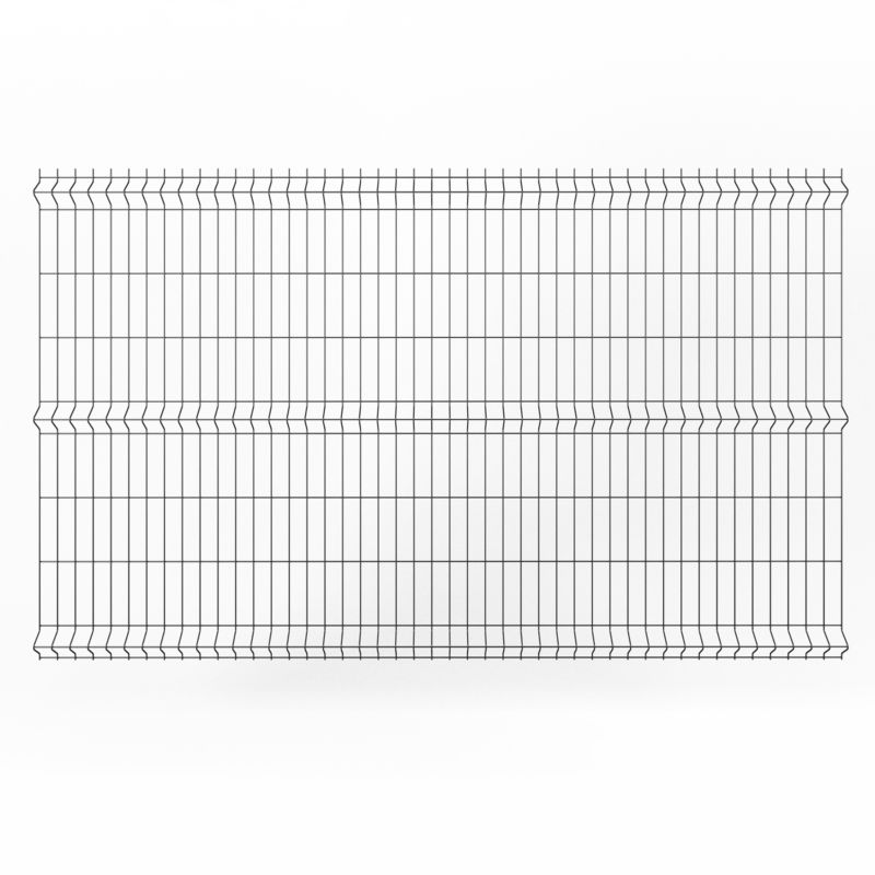 Panel ogrodzeniowy 153 x 250 cm oczko 5,5 x 20 cm czarny ...