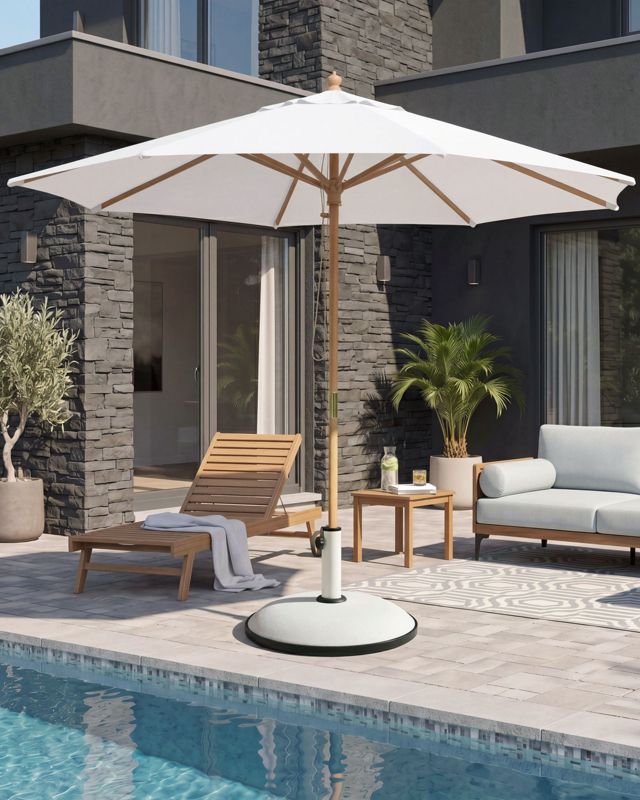 Parasol ogrodowy 270 cm Toscana Złamana biel 1 szt.