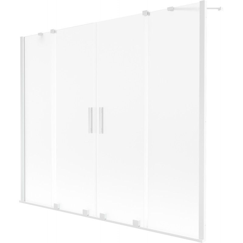 Parawan nawanny rozsuwany Mexen Velar szron 190x150 1 szt ...