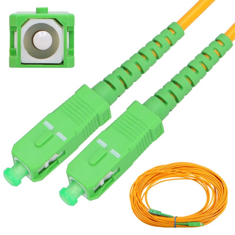 Patchcord Extralink SC/APC-SC/APC LSOH, Jednomodowy, Simplex, G.657A2, 3mm, 15m, żółty 1szt ...