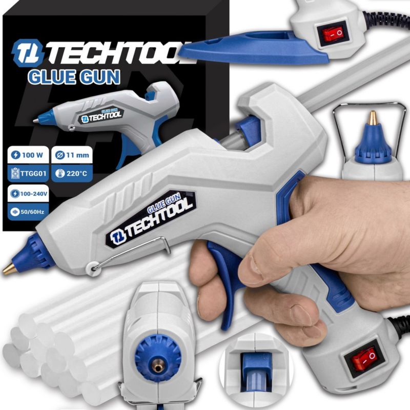 Pistolet do kleju na gorąco TECHTOOL 100W 1 kpl. | Majsterkowanie w Castoramie