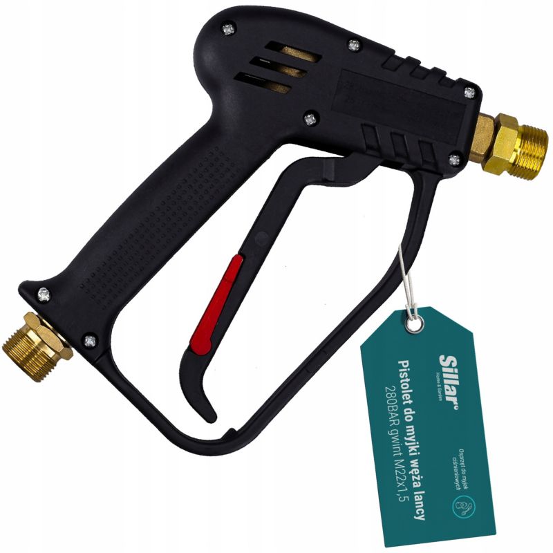 Pistolet, Sillar, do myjek ciśnieniowych, zamiennik do Karcher HD HDS gwint M22, 280BAR, 1szt ...