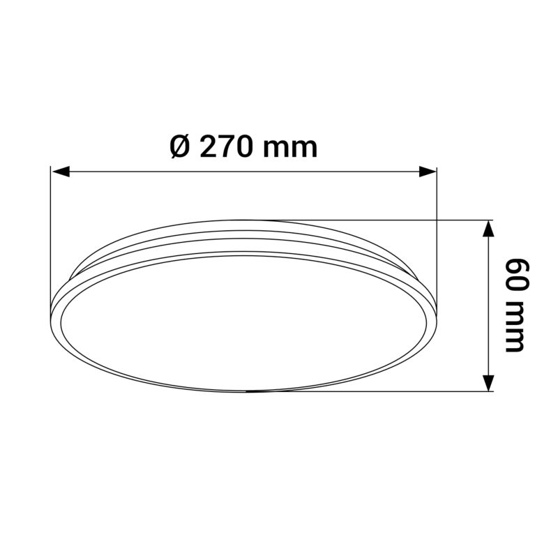 Plafon DPM LED 12 W 700 lm CTT biały / czarny