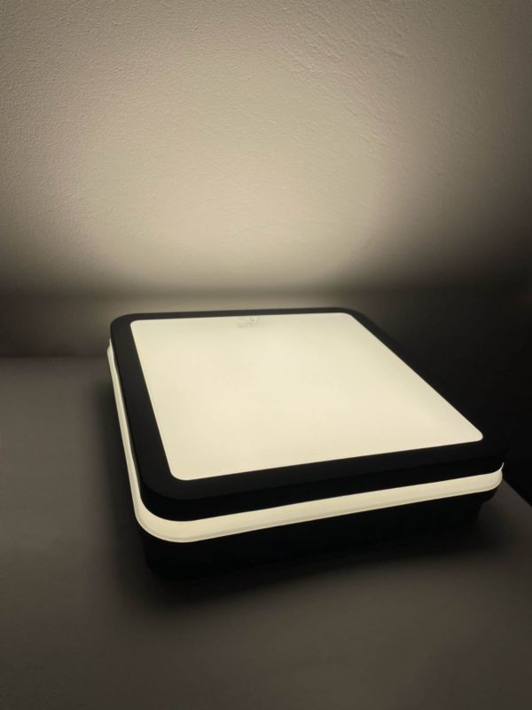 Plafon sufitowy Kanlux Beno grafitowo-biały LED 18W 4000K 1400lm IP54 ...