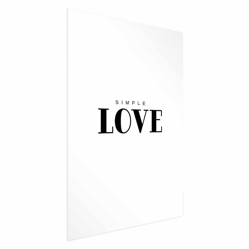 Plakat Artgeist Simple Love 29,7x42 cm bez ramy 1 szt | Majsterkowanie ...