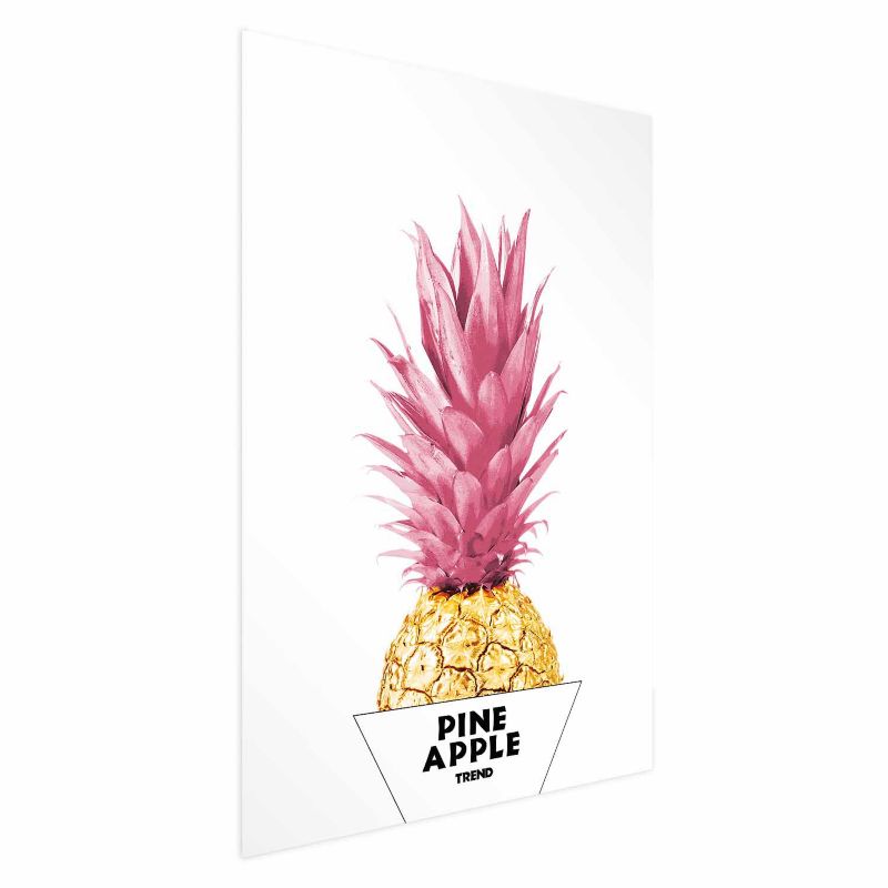 Plakat Artgeist złotą ananas 29,7x42 cm bez ramy bez marginesu 1 szt