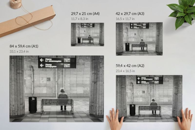 Plakat canvas Wallfluent Format A1 Stacja metra Artysta Leona 1 szt.