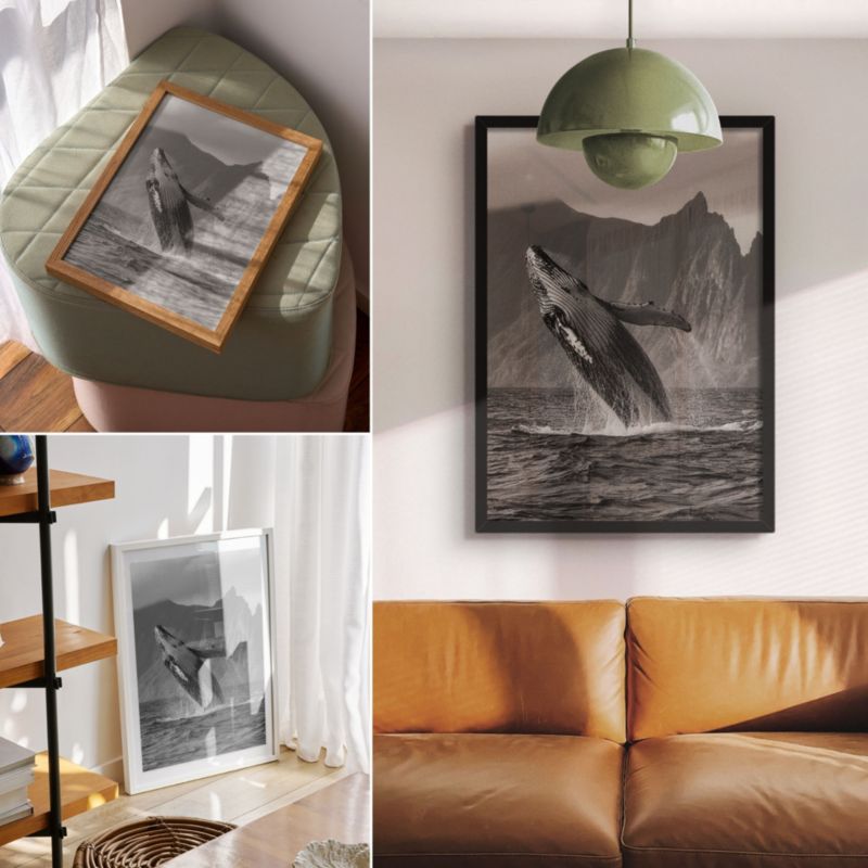 Plakat canvas Wallfluent Format A3 Skok wieloryba Formacja Artystyczna ...