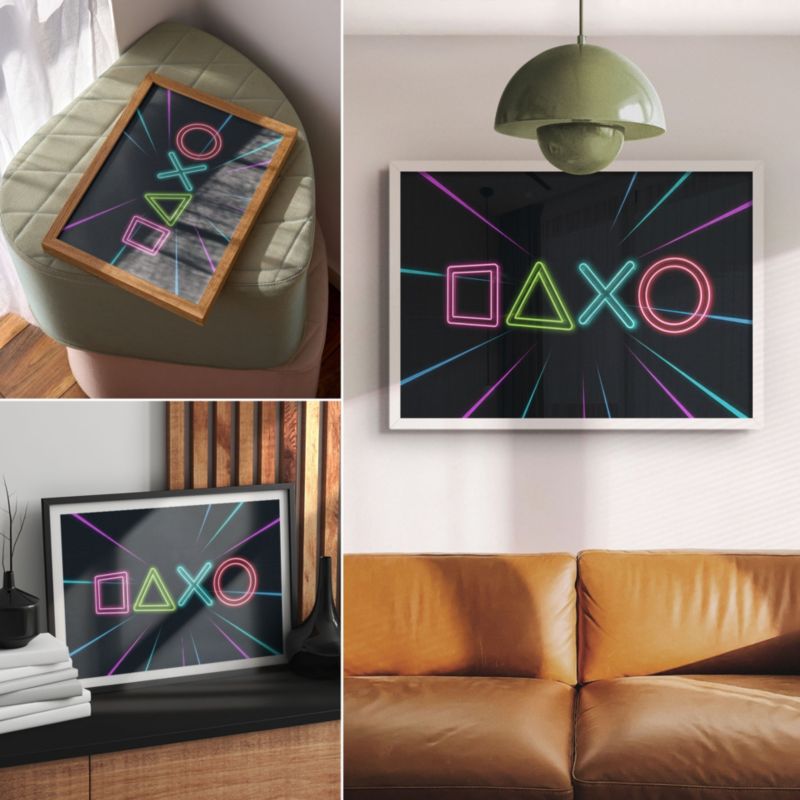 Plakat canvas Wallfluent Format A4 Gamingowe znaki Formacja Artystyczna ...