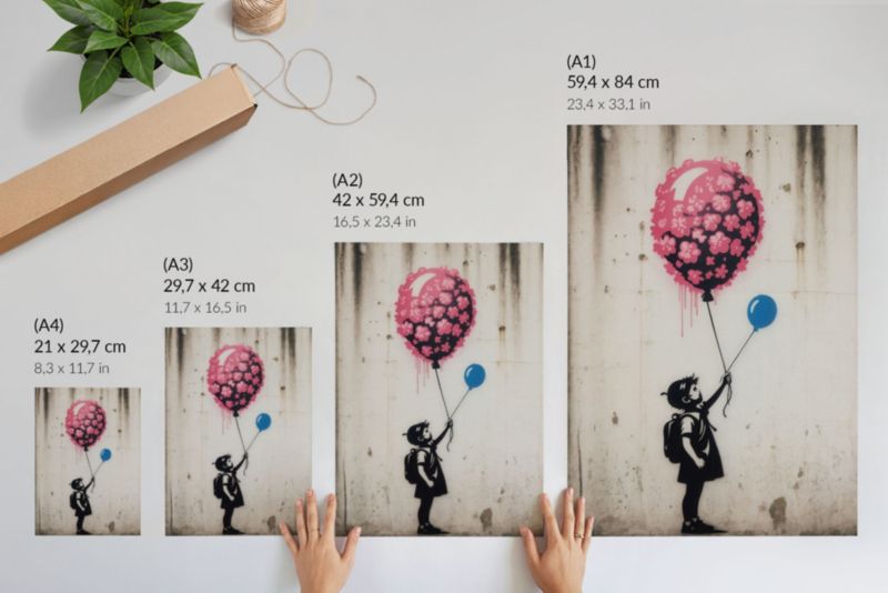 Plakat Ścienny ArtPrintCave 42x59,5 cm Dziecko graffiti Sableen 1 szt.