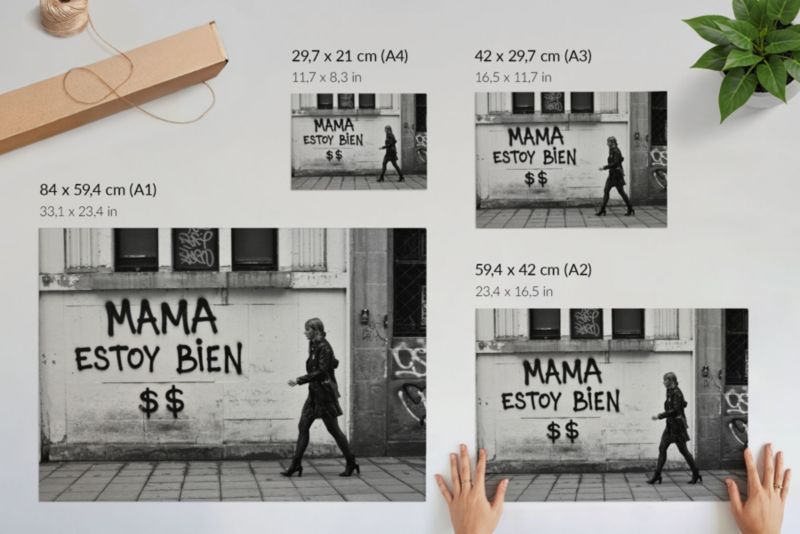Plakat Ścienny ArtPrintCave 59,5x42 cm Graffiti ulica Versus 1 szt.