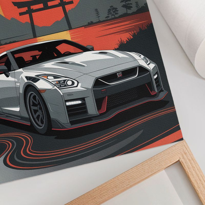 Plakat Do Salonu ArtPrintCave 59,5x84 cm Samochód Japonia North Form 1 szt.