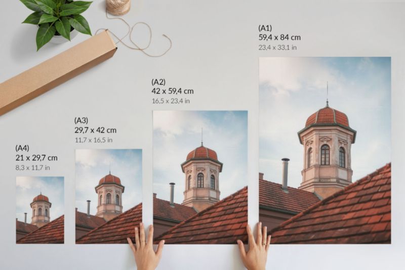 Plakat Do Sypialni ArtPrintCave 21x29,7 cm Wieża i dach Zeus 1 szt.