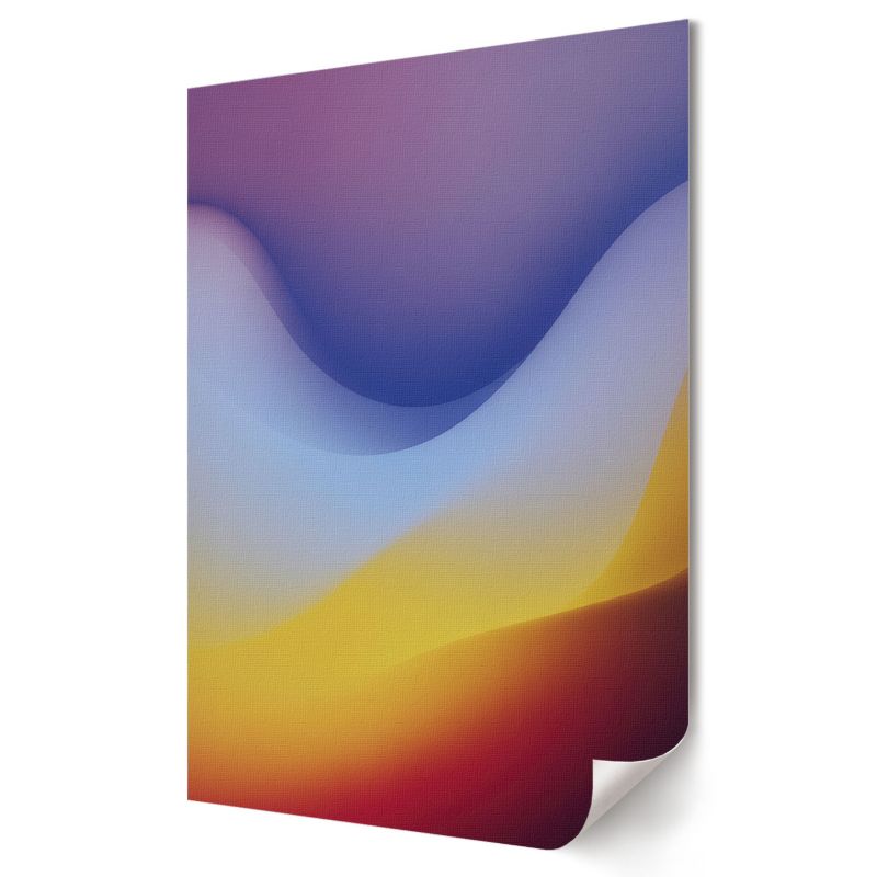 Plakat na ścianę Wallfluent Format A3 Kolorowe fale Artysta Maria "Vibe ...