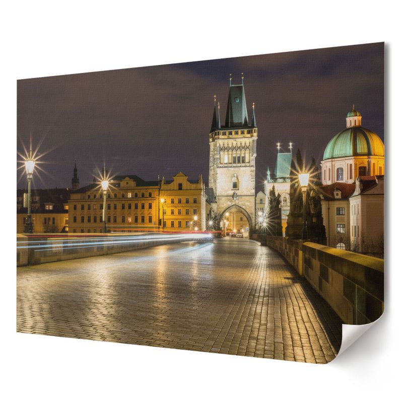 Plakat na ścianę Wallfluent Format A3 Nocna panorama Artysta Orin 1 szt.