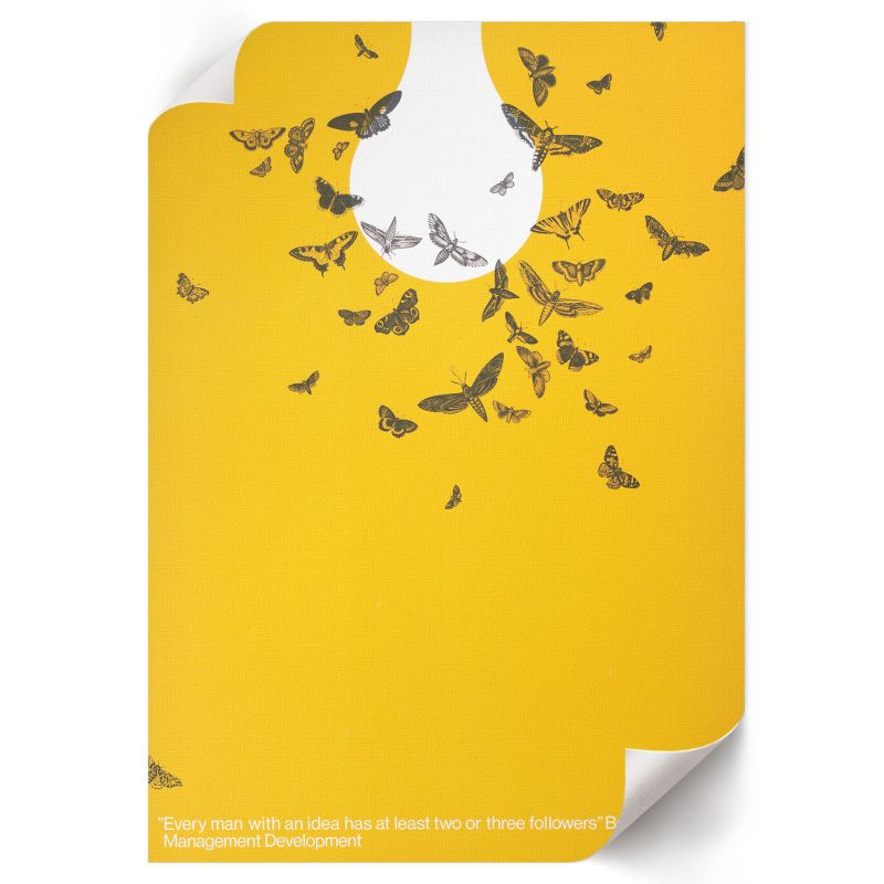 Plakat Premium ArtPrintCave 59,5x84 cm Plakat z żarówką Ken White 1 szt.