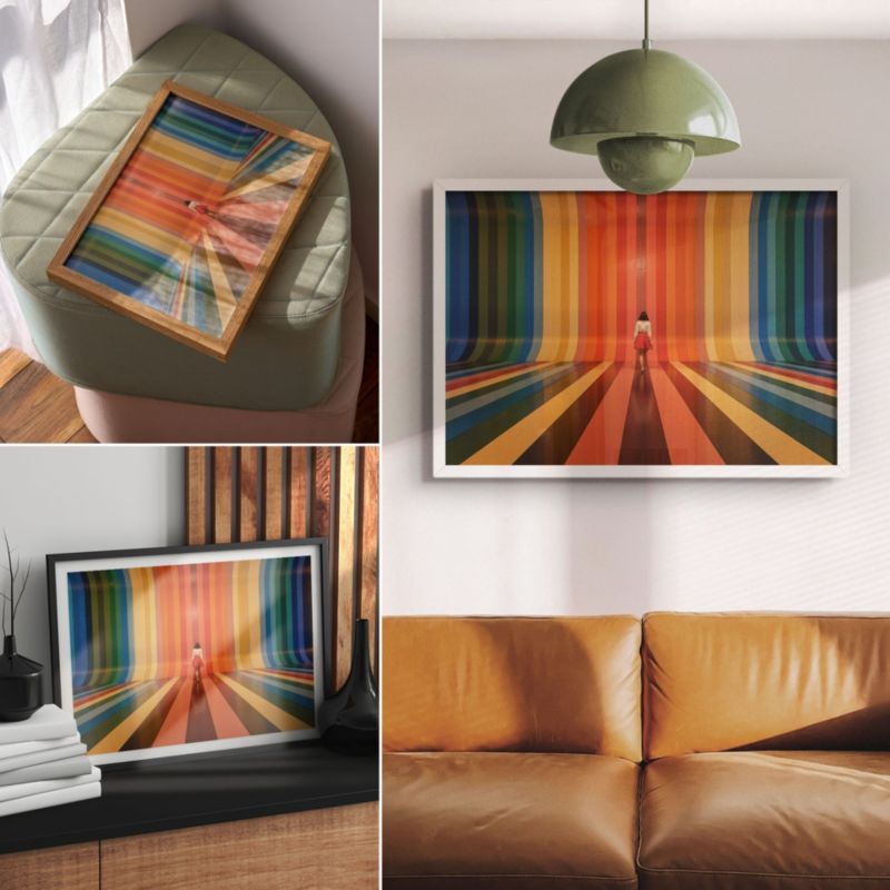 Plakat Wallfluent Format A4 Tęczowe pasy Kolektyw Soft Structure 1 szt.