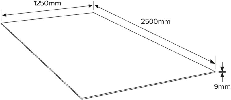 Płyta OSB 3 Kronobuild 2500 x 1250 x 9 mm