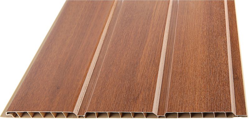 Podbitka komorowa PCV złoty dąb 300 x 2700 mm 4,05 m2 | Majsterkowanie ...