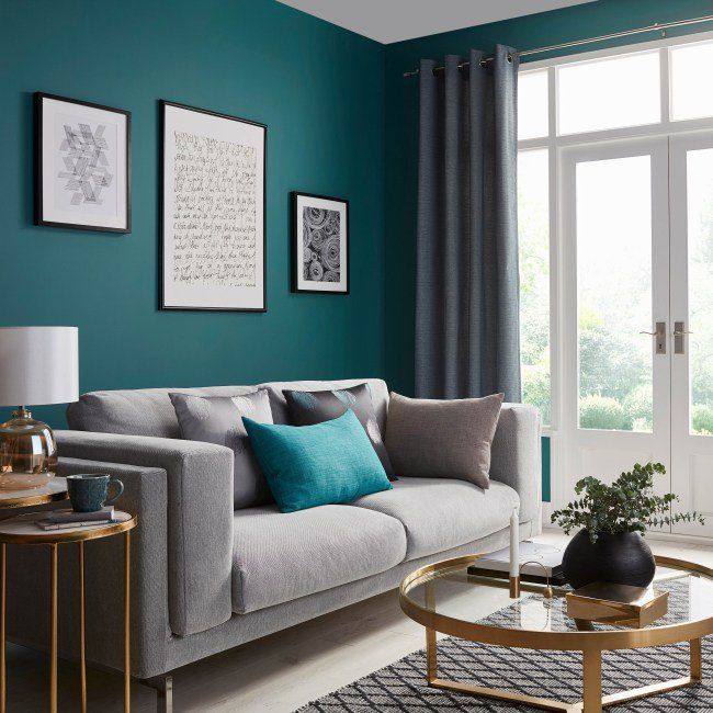 Poduszka GoodHome Novan 40 x 60 cm morska